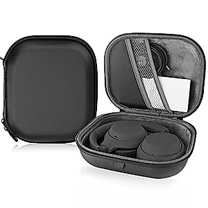 Linkidea Headphones Carrying Case Compatible with Bose QC35 Sony WH1000XM4, Sennheiser PXC550, JBL EVEREST750 Case, Replacement Protective Hard Shell Travel Bag with Cable, Charger Storage (Black)