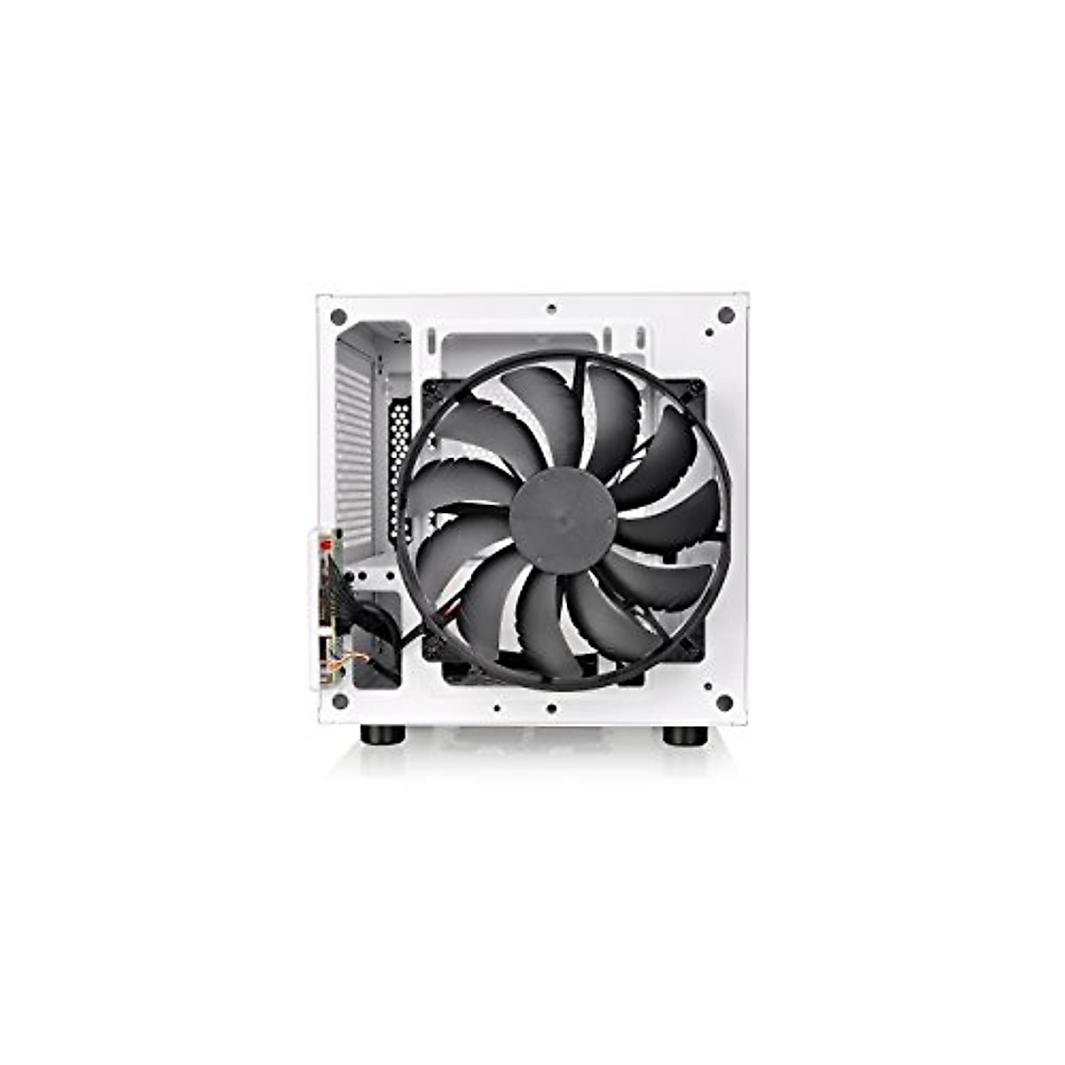 Thermaltake Core V1 Snow Edition SPCC Mini ITX Cube Computer Chassis CA-1B8-00S6WN-01, White