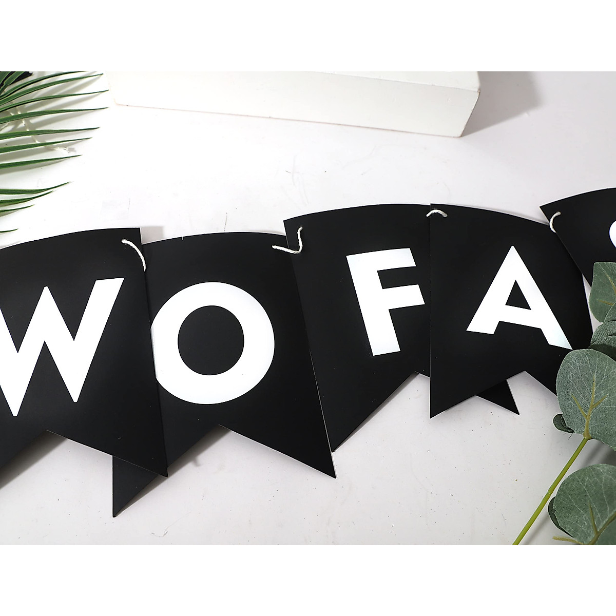 Two Fast Banner - Two Fast Car Birthday Party - Vroom Car Party - Second Birthday Party - Two Fast Flag Banner