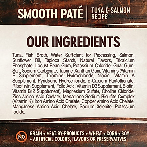 Wellness CORE Tiny Tasters Wet Cat Food, Complete & Balanced Natural Pet Food, Made with Real Meat, 1.75-Ounce Pouch, 12 Pack (Adult Cat, Tuna & Salmon Pate)