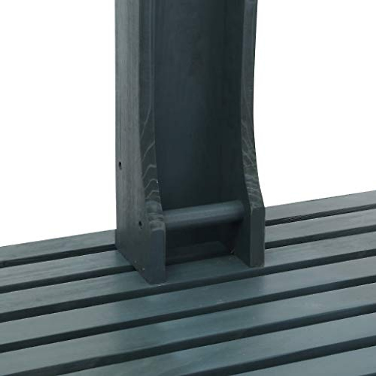 vidaXL Wooden Garden Shower,Stand Portable Mobile Wooden Garden Shower Camping Water Pressure Adjustable Shower for Backyard Pool Outdoor Swimming,Anthracite