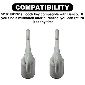 Aulpq 5/16 in Sillcock Key, 80132, Water Key, Water Spigot Key, Water Shut Off Key, Outdoor Faucet Handle,-4 Pcs.