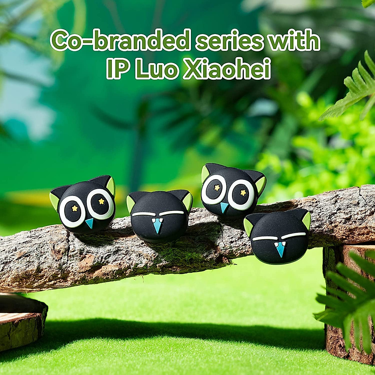 GeekShare Cute Silicone Joycon Thumb Grip Caps, Joystick Cover Compatible with Nintendo Switch/OLED/Switch Lite,4PCS - The HEI Series