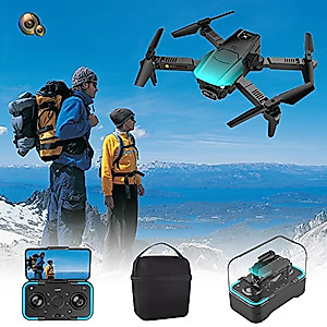 Mini Drones with Camera for Adults 1080P Foldable Drones for Kids with 4 Channel 3-level Flight Speed Altitude Hold Headless Mode Fpv Drone Rc Plane Helicopters Cool Stuff Birthday Gifts