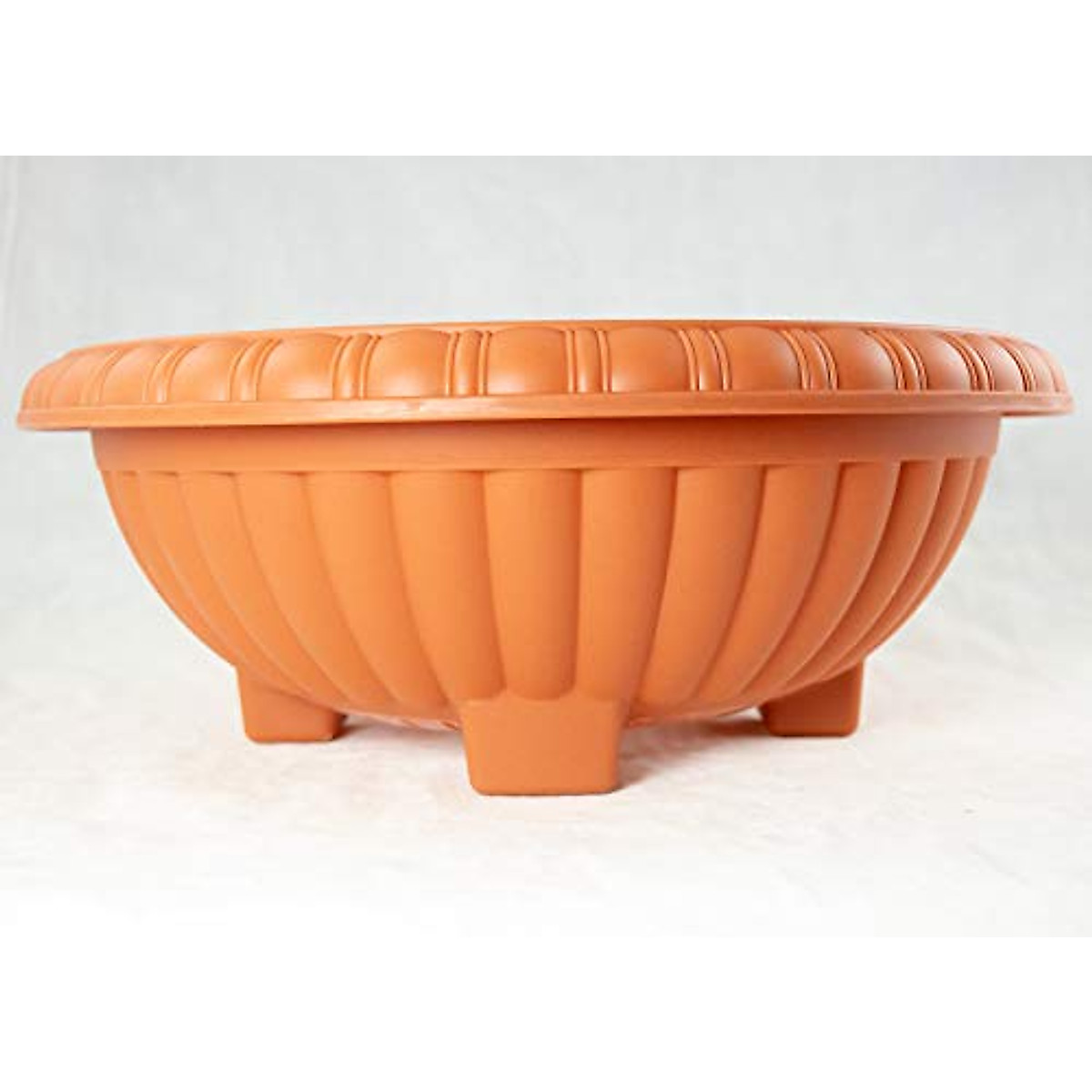 Calibonsai Japanese Plastic Bonsai Training Pot Home Garden Planter 13 inches x 13 inches x 5 inches - Orange