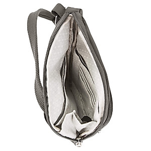 Travelon Bag, Smoke, Compact Crossbody