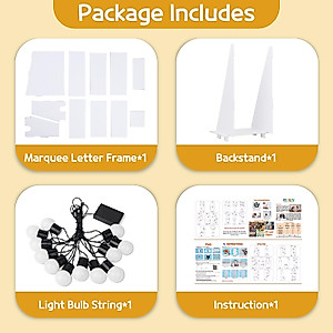 imprsv Marquee Light Up Letters, Mosaic Letters 4FT Marquee Letters for Baby Shower Engagement Graduation Party Decor, Large Marquee Letters for Party Decorations, Letter B (Need to Assemble)