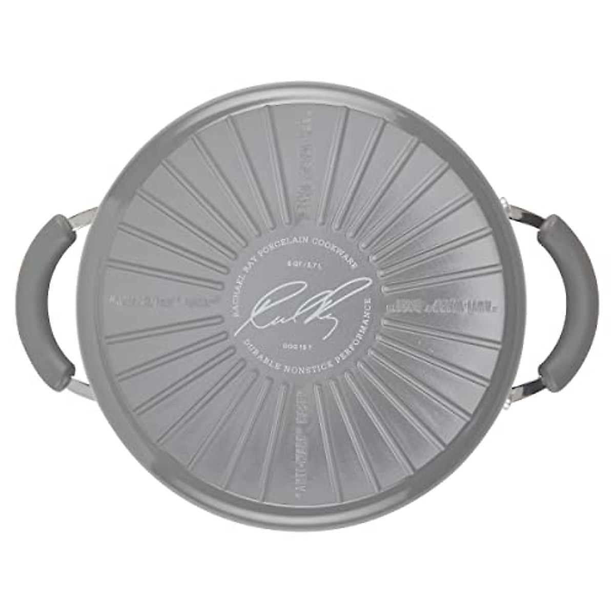 Rachael Ray Get Cooking! Nonstick Cookware Pots and Pans Set, Includes Baking Pan and Cooking Tools, 12 Piece - Gray