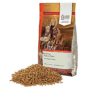 UltraCruz Equine Psyllium Fiber Supplement for Horses, 10 lb, Pellet (32 Day Supply)