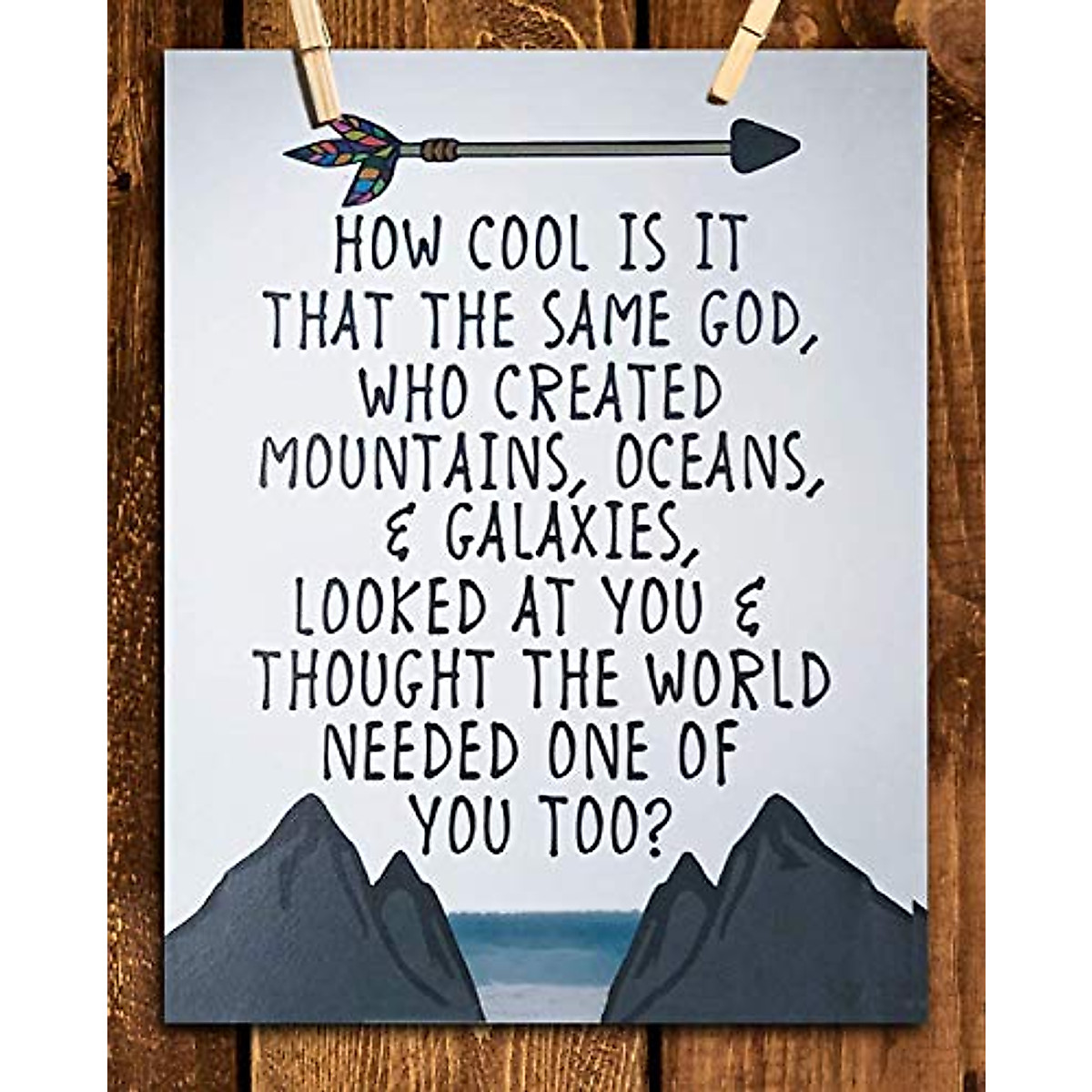 "Same God of Creation- Thought We Needed You"- 8 x 10"- Spiritual Wall Decor- Modern Typographic Print- Ready to Frame. Home Décor- Office Décor- Christian Gifts. Inspiring Reminder- You Are Special!