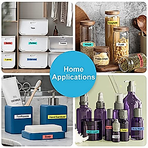 9 Pack, MarkDomain Compatible Label Tape Replacement for Brother TZe-231 Multicolor 12mm Laminated P Touch Label Maker Tape, 0.47"x 26.2', Black on White/Clear/Red/Blue/Yellow/Green&White on Black