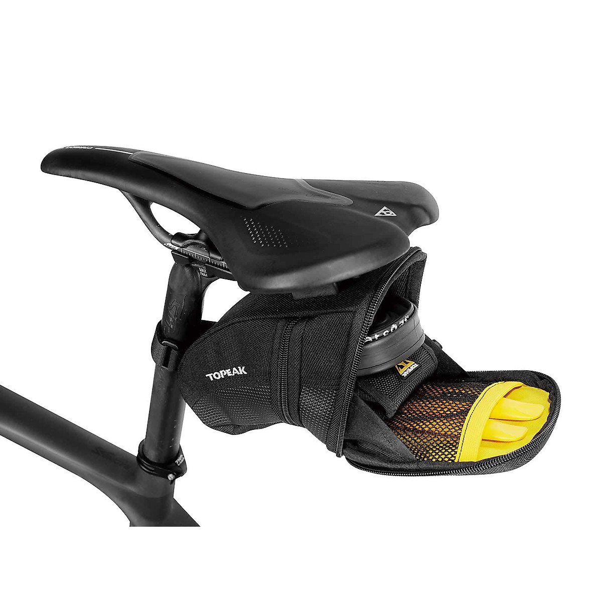 Topeak Aero Wedge Pack, w/ Fixer F25, Medium , Black