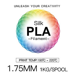 Micro Center Inland Pink Silk PLA 3D Printer Filament, Pink Shiny 3D Printing Filament 1.75mm, Dimensional Accuracy +/- 0.03 mm - 1 kg Spool (2.2 lbs), Clog Free Colorful Filaments