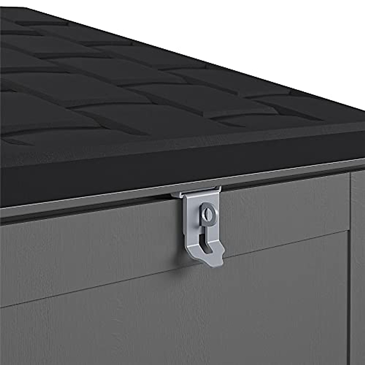 CoscoProducts COSCO 88333BGY1E BoxGuard Large Lockable Package Delivery and Storage Box, 6.3 cubic feet, Black/Grey