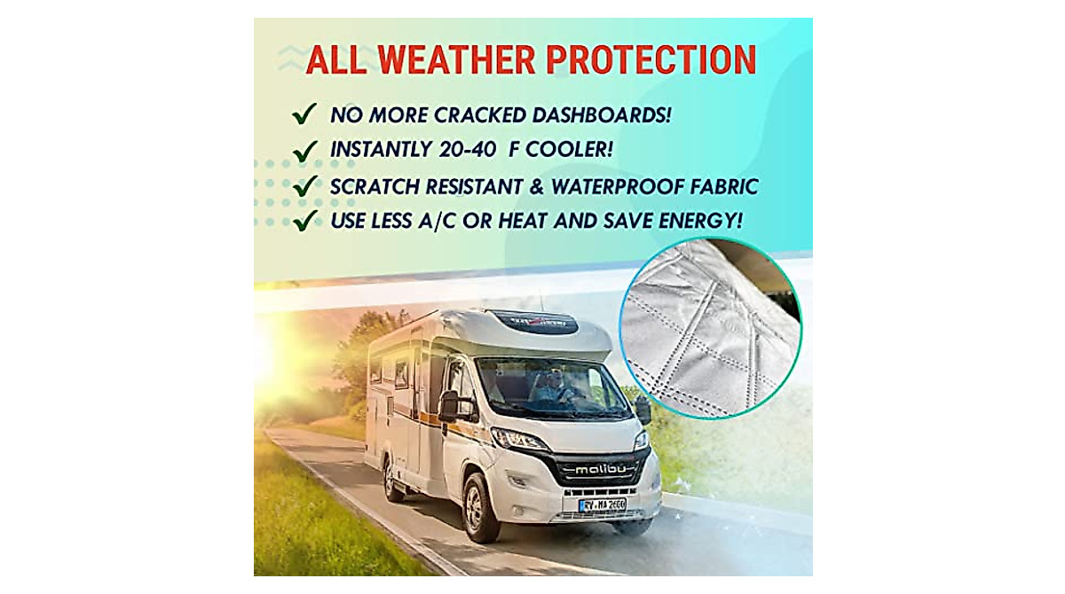 LATCH.IT Class C RV Windshield Cover - Ultimate Protection
