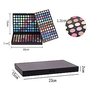 VERONNI 252 Colors Eyeshadow Palette Makeup set 3 Layers High Pigmented Matte Shimmer Eyeshadow Pallet Professional Full Eye Makeup Kit EyeShadow Box Ultimate Cosmetics Set