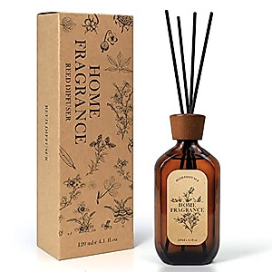 Reed Diffuser, Fragrance Diffuser for Home Scented, Reed Diffuser Set with 6 Reed Diffuser Sticks, Home Fragrance Products Eucalyptus&Sage 4.1 oz