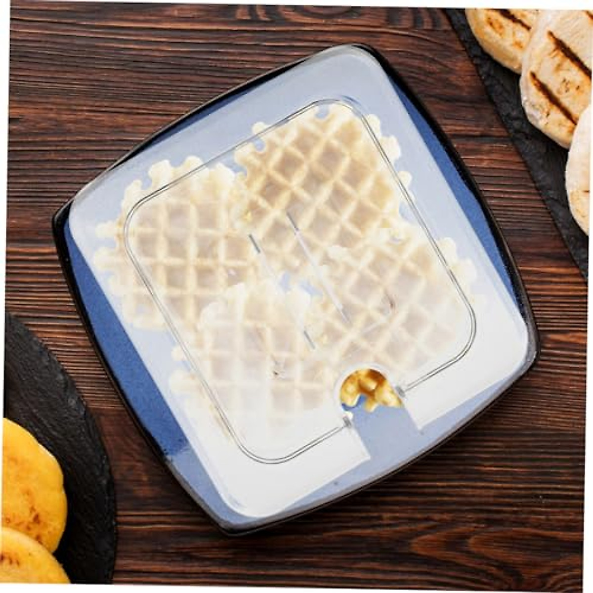 CIYODO 2pcs Dinner Plate Cover Pan Lids Commercial Pan Lid Polycarbonate Cover with Handle Restaurant Pan Lid 1/6 Size Food Pan Lid Food Storage Containers Covers Plastic Transparent