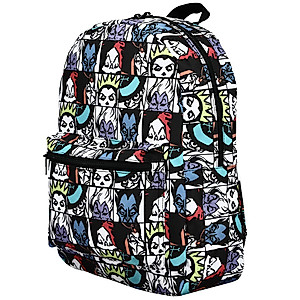 Disney Animated Movie Classic Villains Tile Print Tech Backpack
