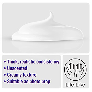 Water-Based Thick Creamy White Lube, Unscented 8.3 Fl. Oz Hypoallergenic Smooth Slippery Lubricant for Couples, Made in USA, Package May Vary