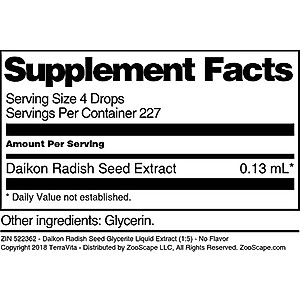 Daikon Radish Seed Glycerite Liquid Extract (1:5) - No Flavor (1 oz, ZIN: 522362) - 3 Pack