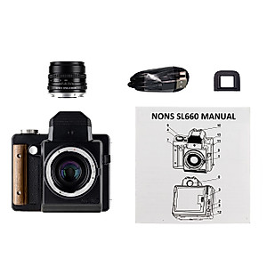 NONS SL660 Instant Camera - Interchangeable Lens EF Mount SLR Analogue Instant Camera (Contax-Yashica/CY-EF Adapter)