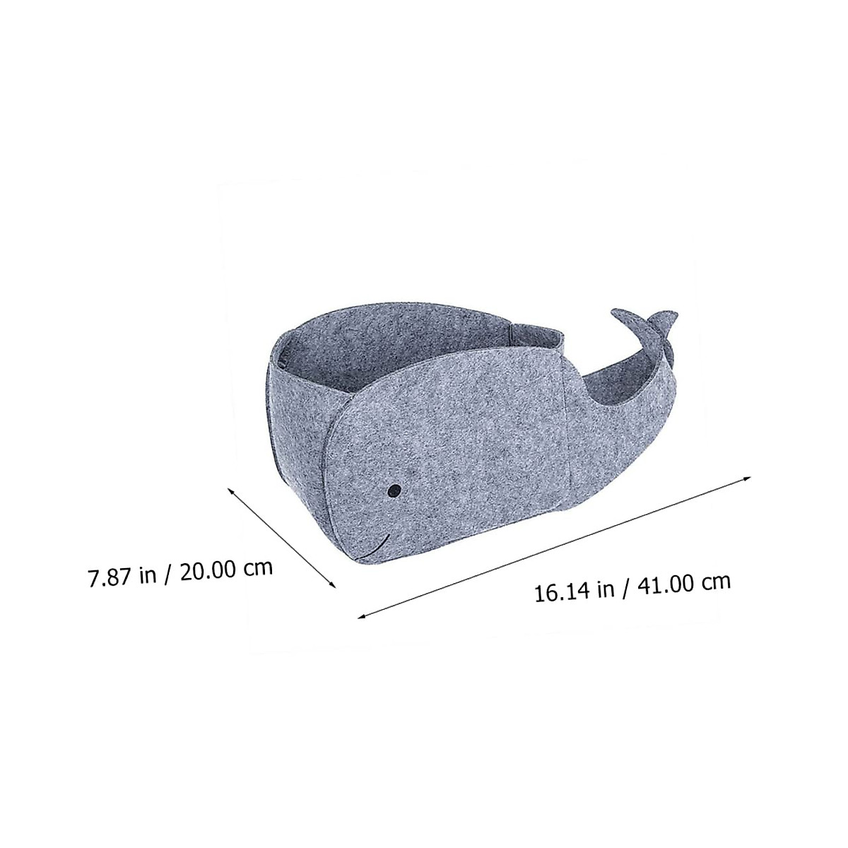 Totority Whale Basket 3 Pcs Toy Storage Box Animal Child Cartoon Felt Cloth Whale Storage Basket