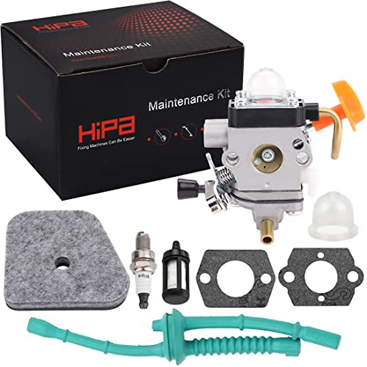 Hipa FS90R Carburetor C1Q-S174 for STIHL FS90 FS110 HT101 FS130 FS100 FS110R KM110R KM130 HL100 HT100 FS100RX FS130R FS87 FS100R KM90 KM90R KM100 KM110 KM130R FC90 FC95 FC100 FC110 HL90 Trimmer