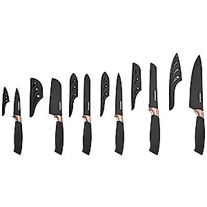 Farberware 12-pc. Copper & Black Cutlery Set One Size Black
