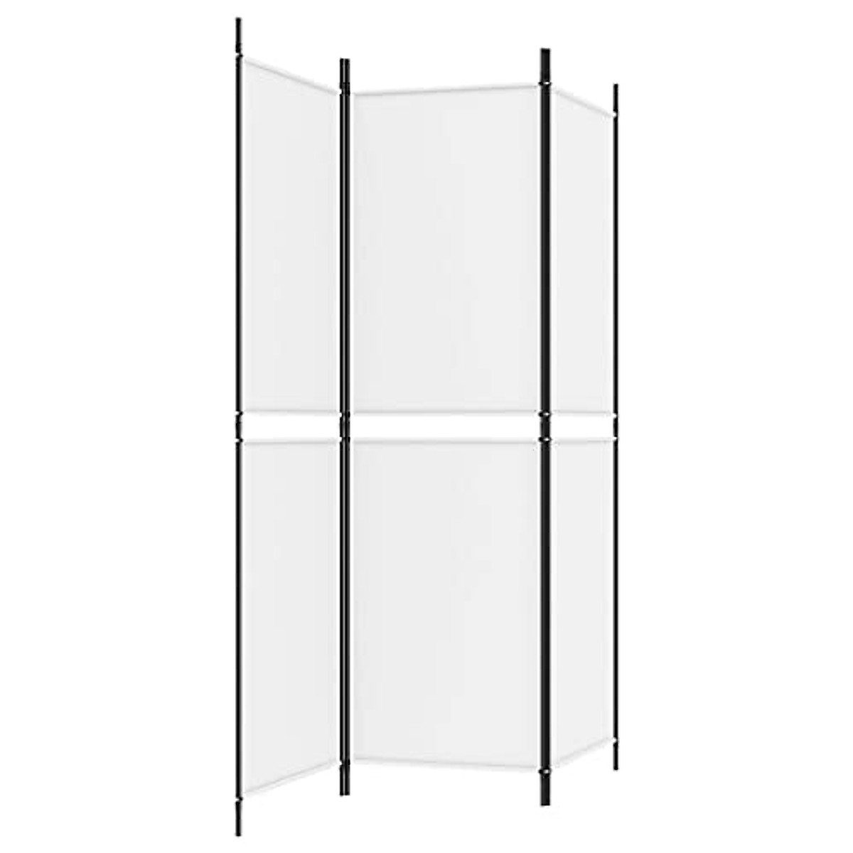 3-Panel Room Divider White 59.1"x70.9" Fabric,Folding Screens Room Dividers Privacy Screen Portable Suitable forHome Office Restaurant Bedroom