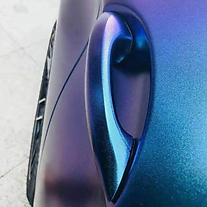VINYL FROG Chameleon Vinyl Wrap Matte Metallic Vehicle Film Purple to Blue Stretchable Air Release DIY Decals 12"x60"