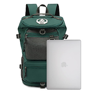 Gym Duffle Bag Backpack 4-Way Waterproof with Shoes Compartment for travel Sport Hiking laptop (Green) XL