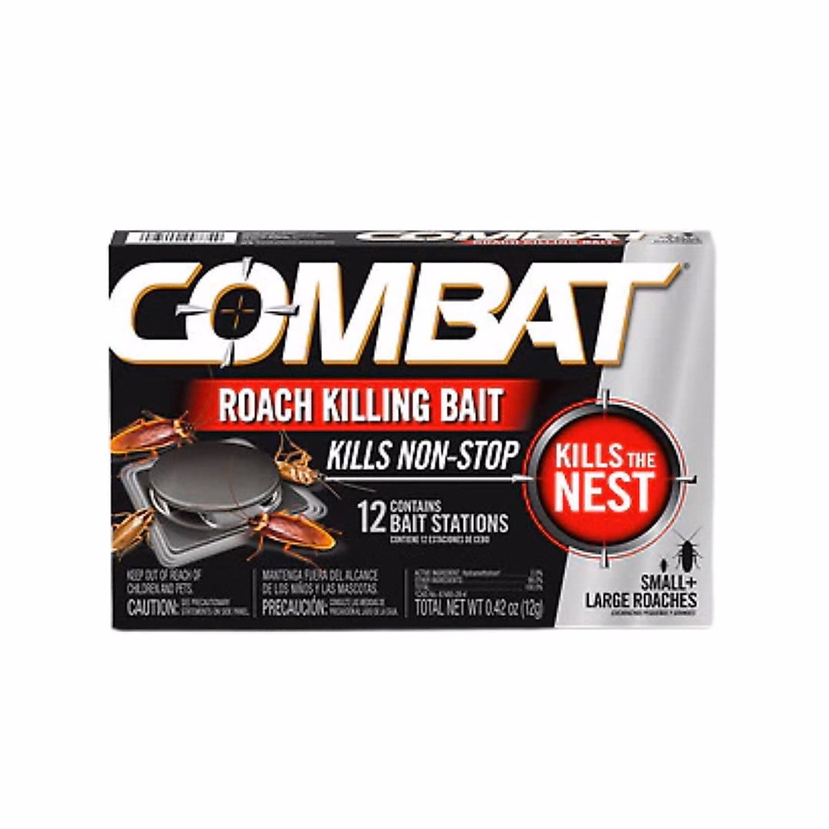 Maxforce Select Roach Kill Kit – 4 Tubes German Roach Killer Gel, Roach Killing Bait Stations 12 Count – Premium Chemical Resistant USA-Supply Gloves | USA Supply Pest ID Card