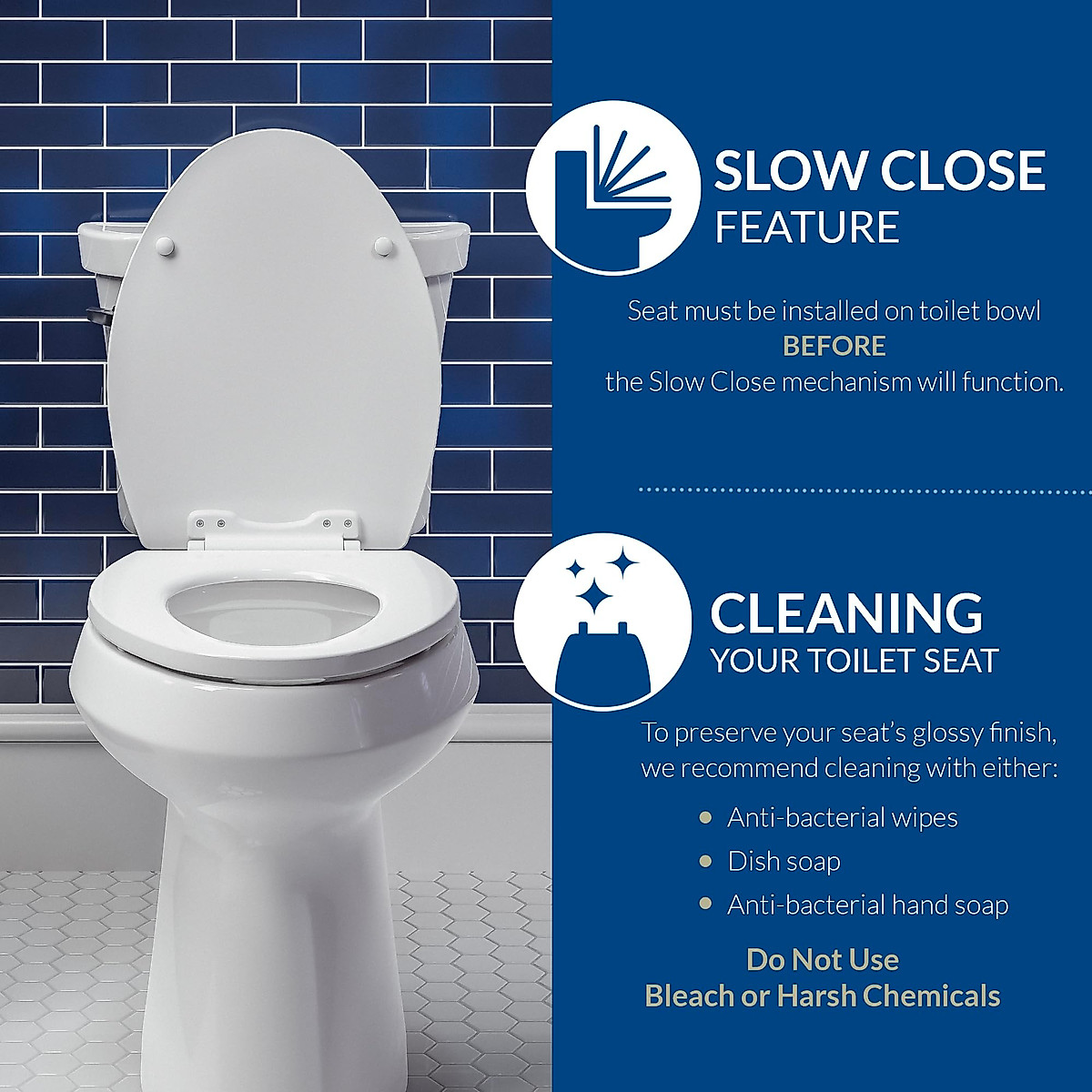 BEMIS 7300SLEC 346 Toilet Seat will Slow Close and Removes Easy for Cleaning, ELONGATED, Biscuit/Linen