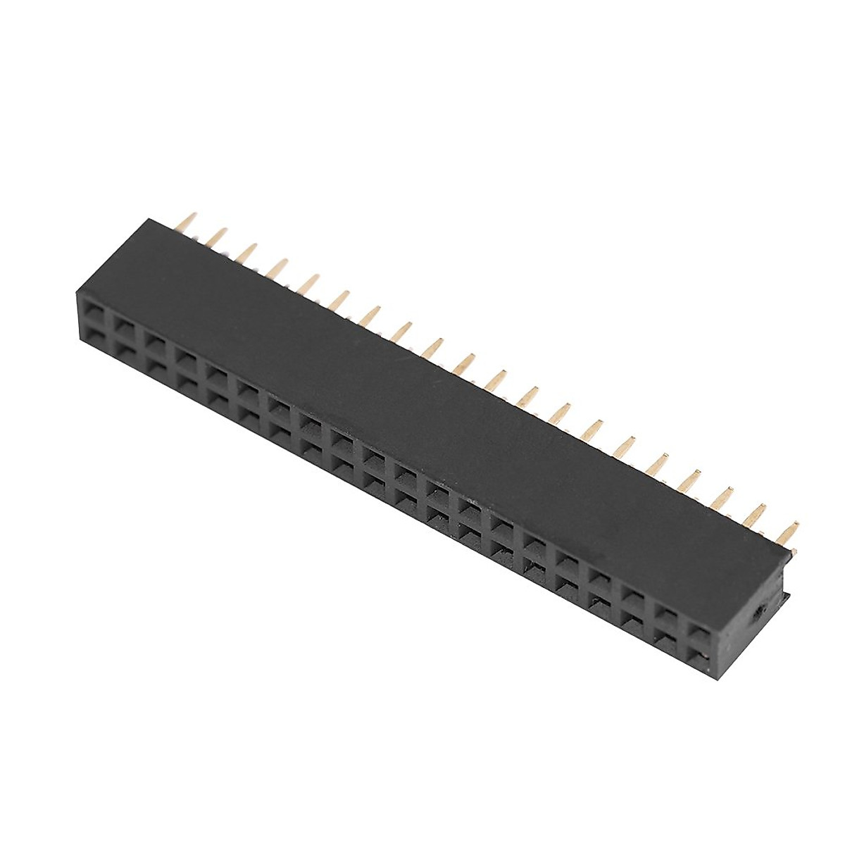 5Pcs Female Pin Headers, 2x20 Pins 2.54m Dual Row Short Pin Headers Connector, PCB Board Pin Header Strip for Raspberry Pi