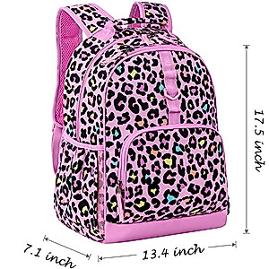 Choco Mocha 17inch Cheetah Backpack + Lunch Bag