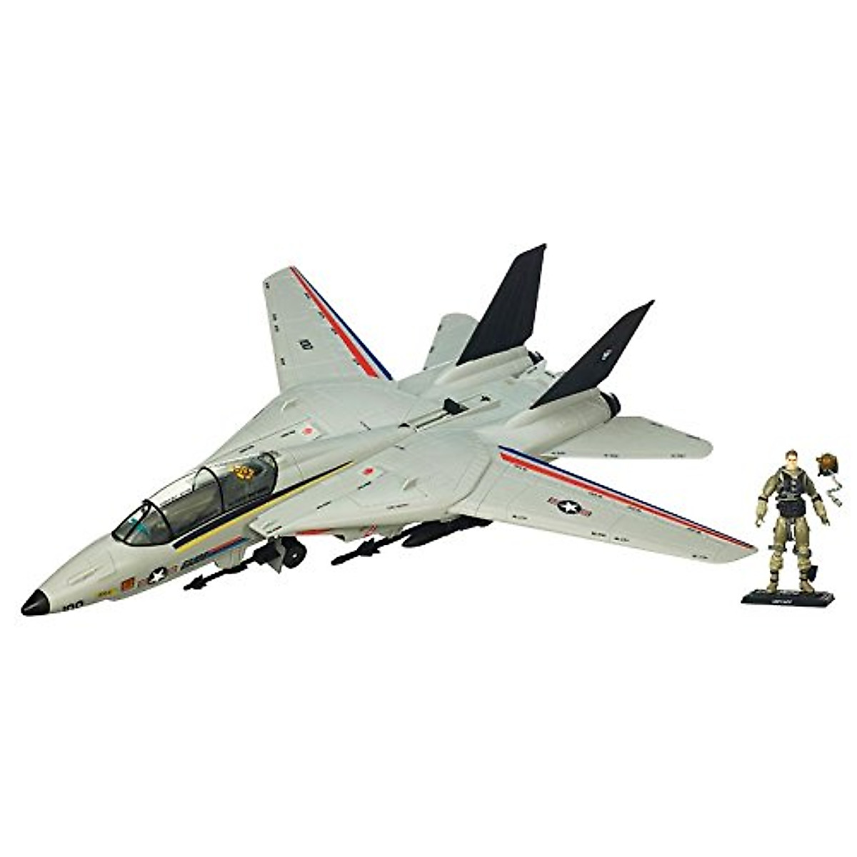 Hasbro G.I. Joe 30th Anniversary Combat Jet Sky Striker XP-21F with Captain Ace Action Figure