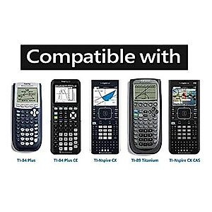 6FT Long USB Power Charger Cable for Texas Instruments ti-84 Plus CE Graphing Calculator/TI-84 Plus Graphing Calculator Charger (White)