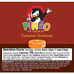 Pingo Hot Chocolate Pods for Keurig K-Cup Brewers, Caramel Overload 40 Count