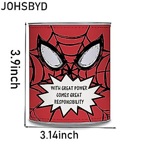 JOHSBYD Super Spiderman Gifts Leather Pencil Pen Holder Super Spiderman Fans Gifts Cosplay Movie Lover Gifts Birthday Graduation Gifts for Son Daughter (spiderman)