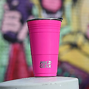 Wyld Gear 16 oz. Insulated Stainless Steel Party Cup Tumbler - Pink