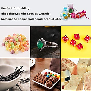 SumDirect 110Pcs 2.7x3.5 inches Mixed Color Sheer Drawstring Organza Jewelry Pouches Wedding Party Christmas Favor Gift Bags (Mixed Color)