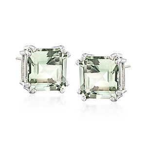 Ross-Simons 9.00 ct. t.w. Prasiolite Earrings in Sterling Silver
