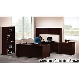 HON 10585Rnn 10500 Series Large L Or U Right 3/4-Height Ped Desk, 72W X 36D, Mahogany
