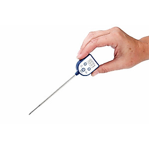 Comark Instruments | KM14 | Pocket Digital Dishwasher Thermometer with Max Hold, Blue