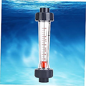 haillusty High Accuracy Inline Tube Flowmeter for Water & Liquids - ABS Plastic Digital Display 40-400L/H Capacity - Perfect Liquid Flow Meter Solution