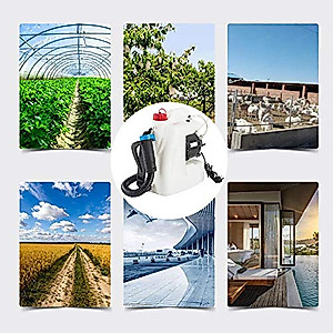 110V 12L Electric ULV Fogger Ultra Low Capacity Sprayer Mist Duster Cleaning Tool For Home And Garden (White, One Size)