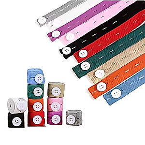 Elastic Band with Buttonholes, 50Pcs Closet Organizer for Bed Sheet, Clothes Organization System for Drawer, Blanket Storage Band, Wardrobe Space Saver for Bedding Comforter Sweater Towel