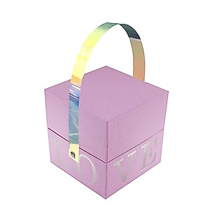 Mothers Day Gifts for Bonus Mom, To My Other Mom, Life Gave Me the Gift of You Rainbow Wine Glass, Mothers Day Gifts for Bonus Mom