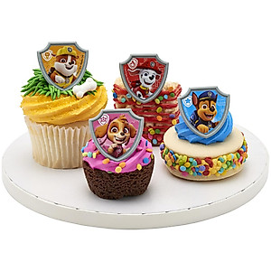 CakeDrake Rescue Dog Doggie Puppy (12) Birthday Party CupCake Favor Decor Rings